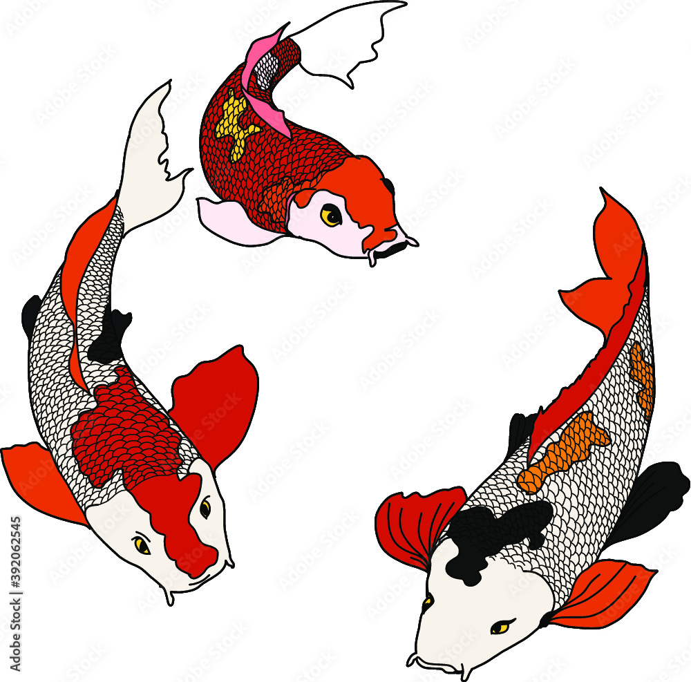 Illustration art in circle. The Japanese art and design to cd-rom or ...