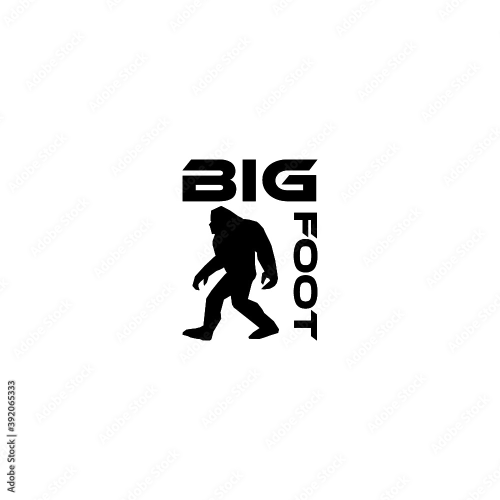 Bigfoot icon. Yeti sign isolated on white background Stock Vector ... Bigfoot icon. Yeti sign isolated on white background Stock Vector ...