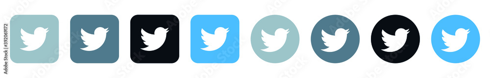 Twitter logo Stock Vector | Adobe Stock