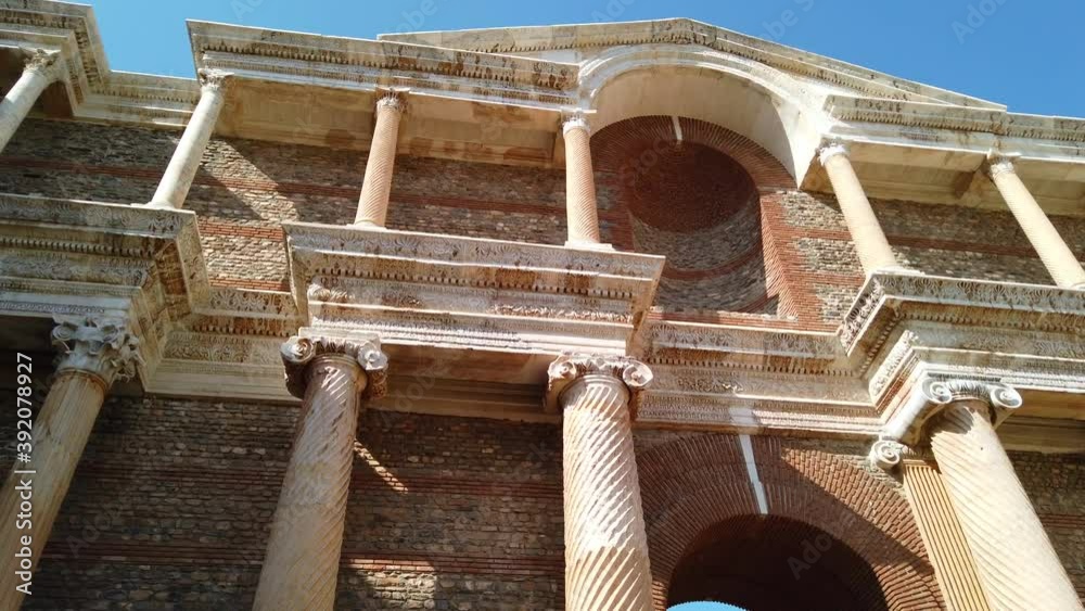 Ancient Roman gymnasium. Sardis was situated in the middle of Hermus ...