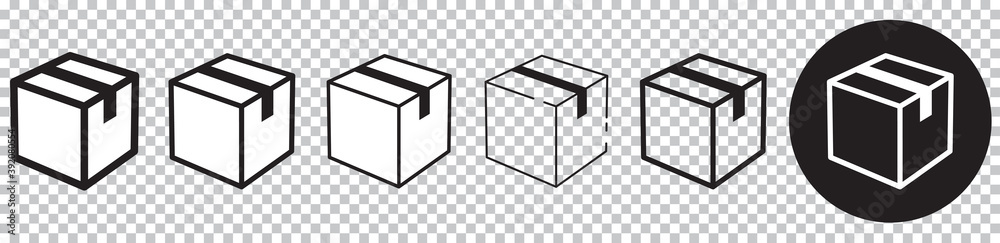 SYMBOLE COLIS Stock Vector | Adobe Stock