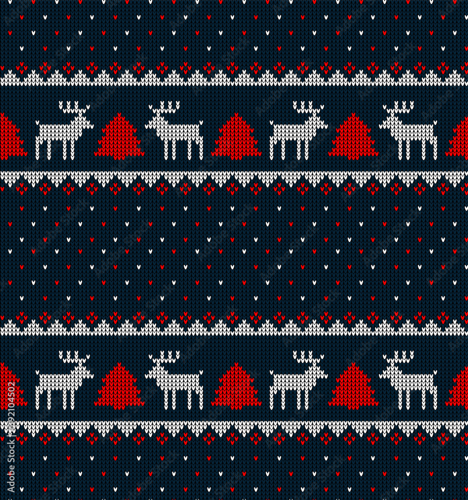 Christmas Sweater Print Wallpaper