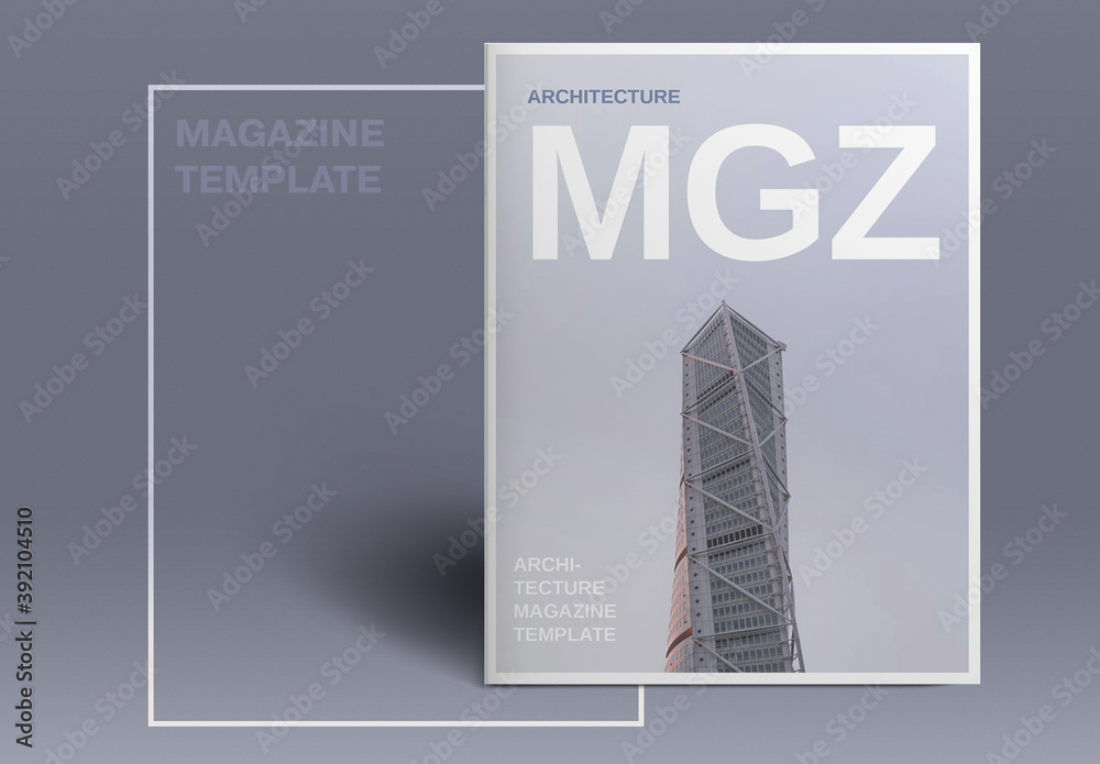 Architecture Magazine Layout Stock Template | Adobe Stock
