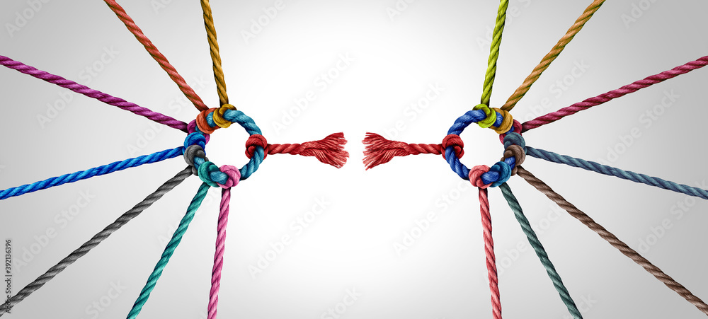 Broken Team Stock Illustration | Adobe Stock