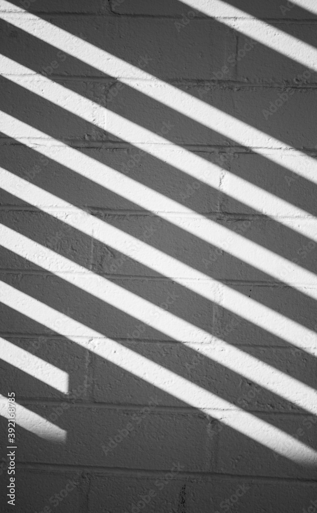Diagonal Lines on a white brick wall Stock Photo | Adobe Stock