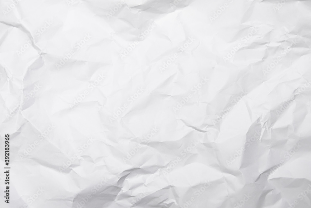 White crumpled paper texture background. White wrinkled paper texture ...