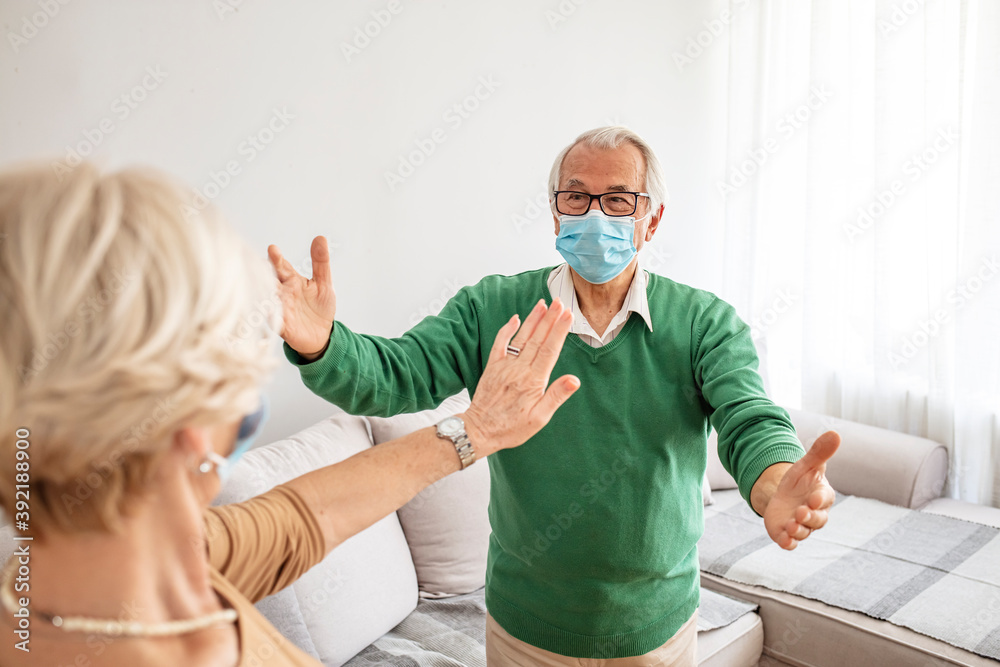 Handshake prohibition sign - hygiene and social distancing measure ...