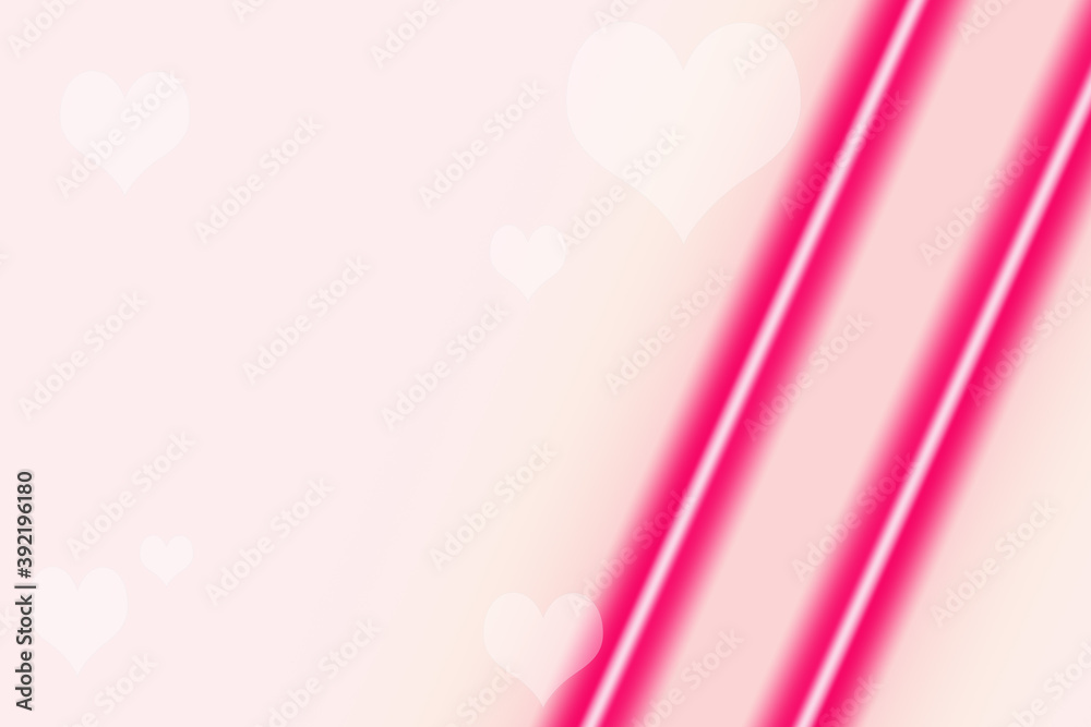 Gradient pink white abstract background with heart shaped . luxurious ...