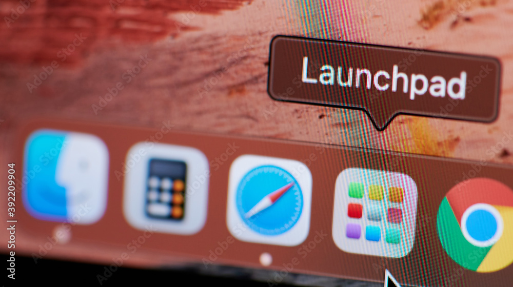 Launchpad icon on macos dock Stock Photo | Adobe Stock