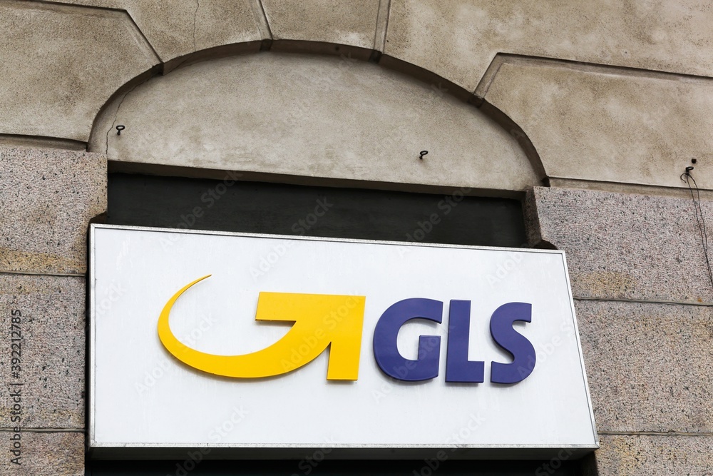 Copenhagen, Denmark - June 9, 2019: GLS logo on a wall. General ...