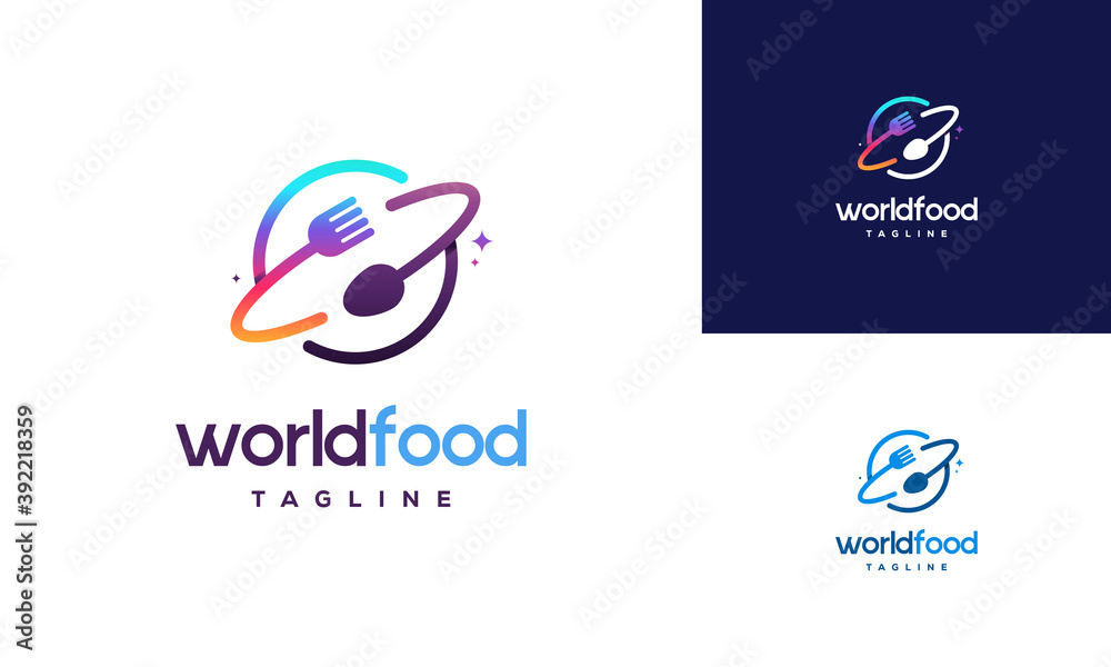 World Food logo designs concept vector, Restaurant logo designs ...