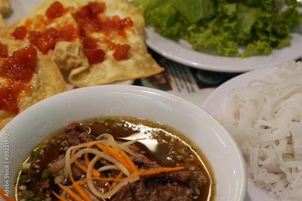 Vietnam food - Bun Cha – Vietnamese Grilled Pork with Noodle and sweet ...