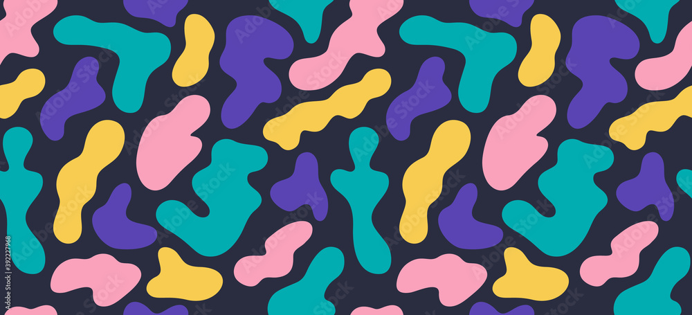 Cute Seamless Pattern for Kids. Vector Background with Doodle Colorful ...