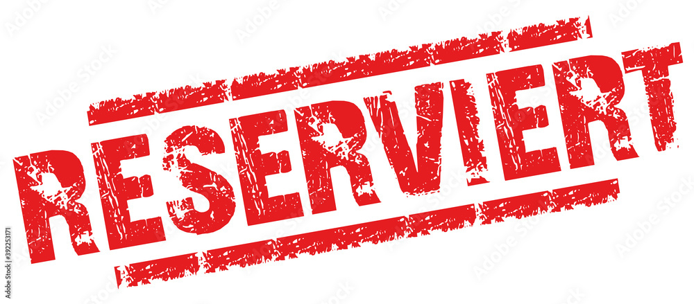 Stempel RESERVIERT Stock Illustration | Adobe Stock