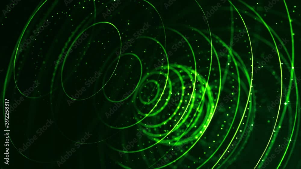 Vidéo Stock 4k looped science fiction particle background with bokeh ...