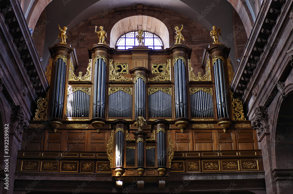 Grandes orgues construit par la famille Callinet(19ème s) Stock Photo ...
