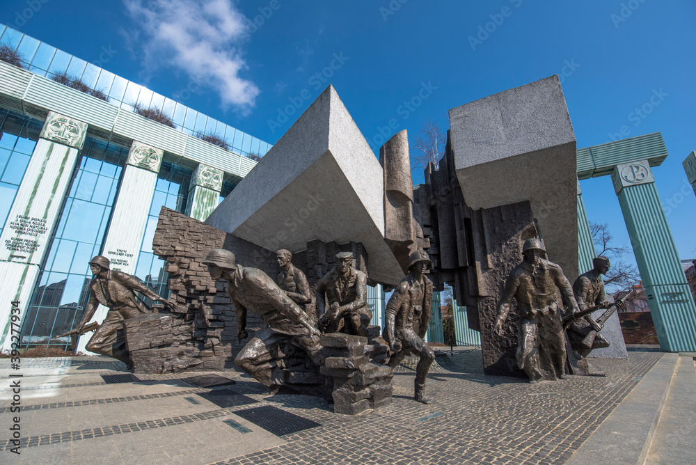Fotografia do Stock: Warsaw, Poland - June 30, 2019: Monument to the ...