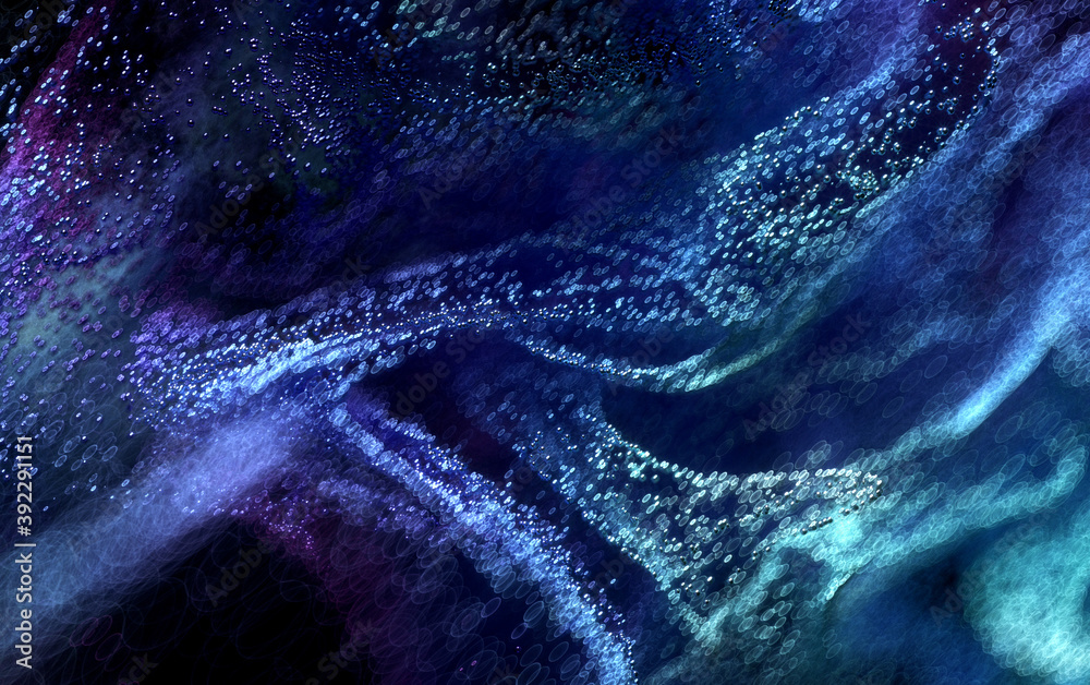 3d render of abstract art with surreal growing explosion smoke cloud ...