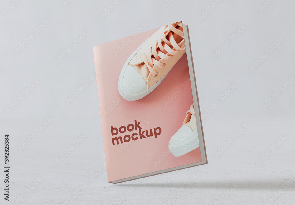 Floating Book Mockup Stock Template | Adobe Stock