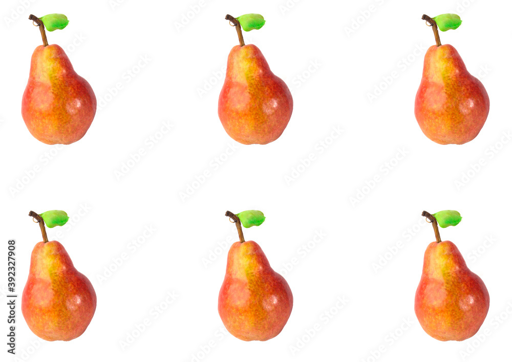 seamless pear texture on a white background Stock Photo | Adobe Stock