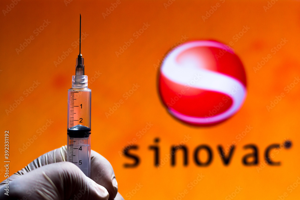 November 13, 2020, Brazil. In this photo illustration the medical ...