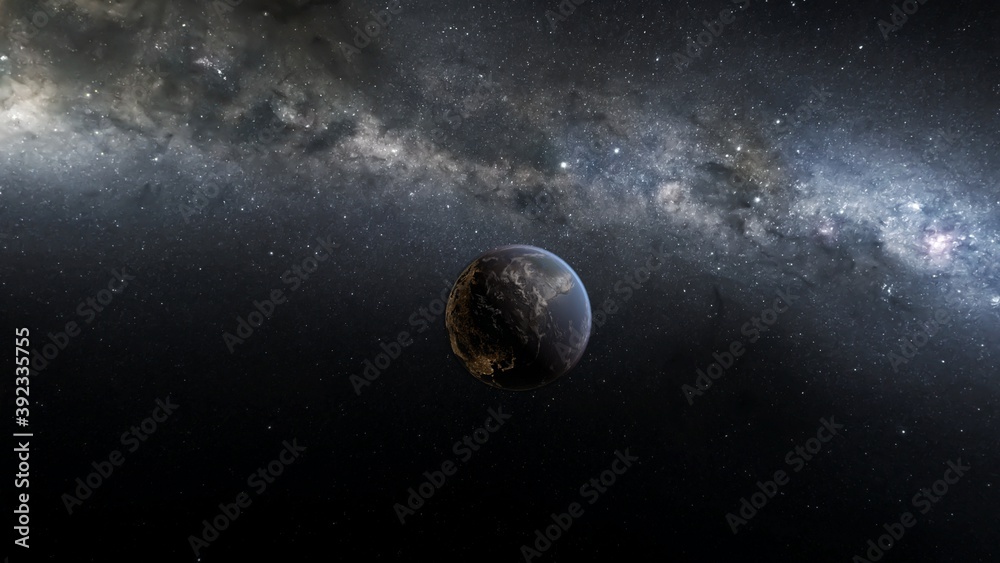 planet Earth, planet Earth from space, full planet Earth, satellite ...