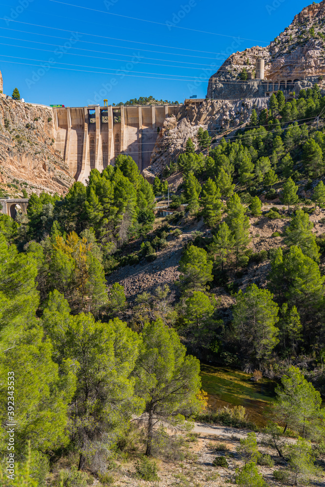 Pantano de Contreras, Spain. This is a dam between the regions of ...