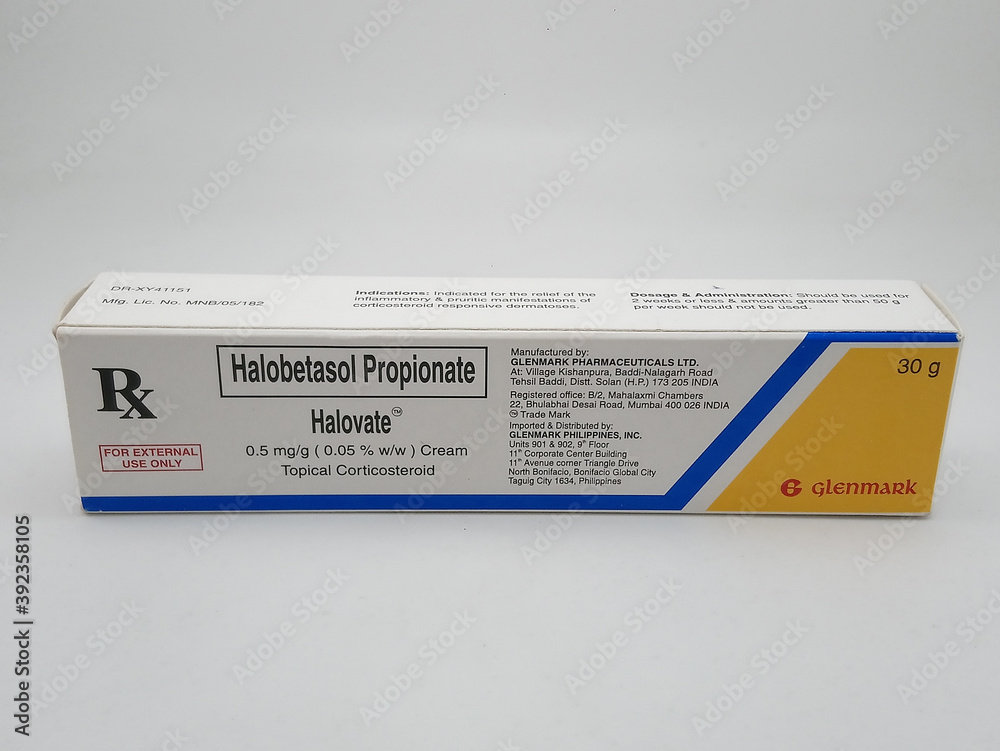 Halobetasol propionate Halovate topical corticosteroid cream in Manila ...