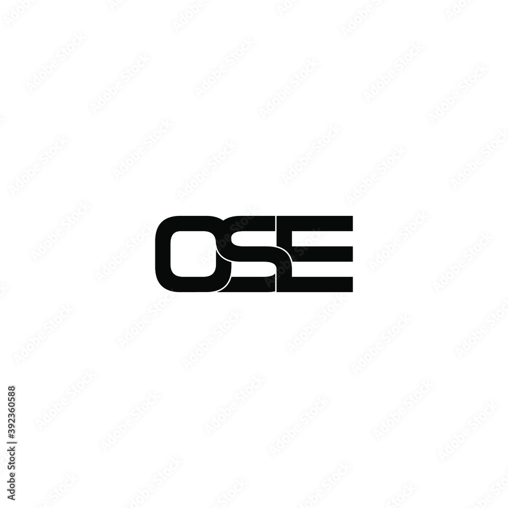 ose letter original monogram logo design Stock Vector | Adobe Stock