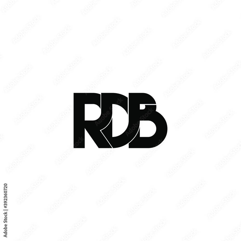 rdb letter original monogram logo design Stock Vector | Adobe Stock