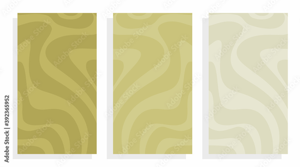 Set of abstract style pattern cream color background vector ...