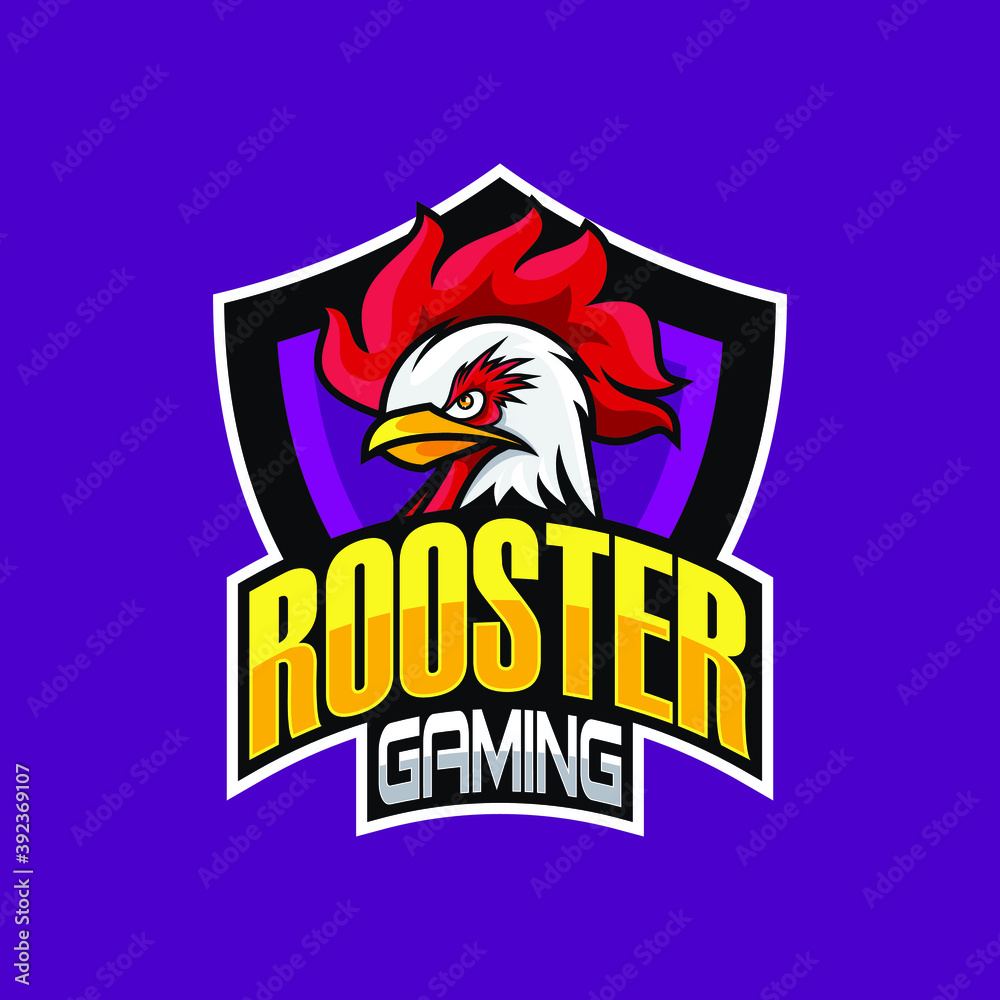Rooster Gaming Logo Designs. Stock Vector | Adobe Stock