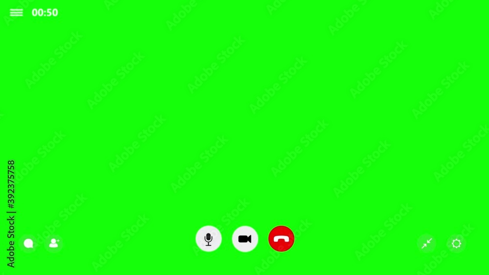 Mock up Screen Video Call PC App footage. Layout screen. Video ...