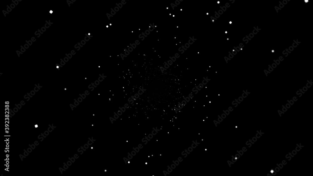 Distant Space Travel Slow Starfield Large Stars Quiet Lost in Space ...