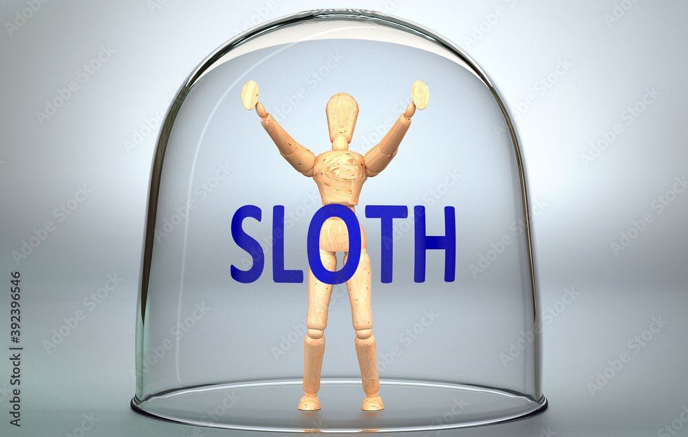 Poster Sloth can separate a person from the world and lock in an ...