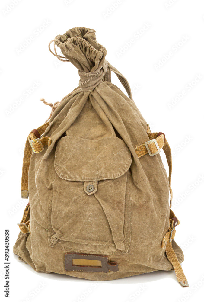 Soviet army soldier duffel bag Stock Photo | Adobe Stock