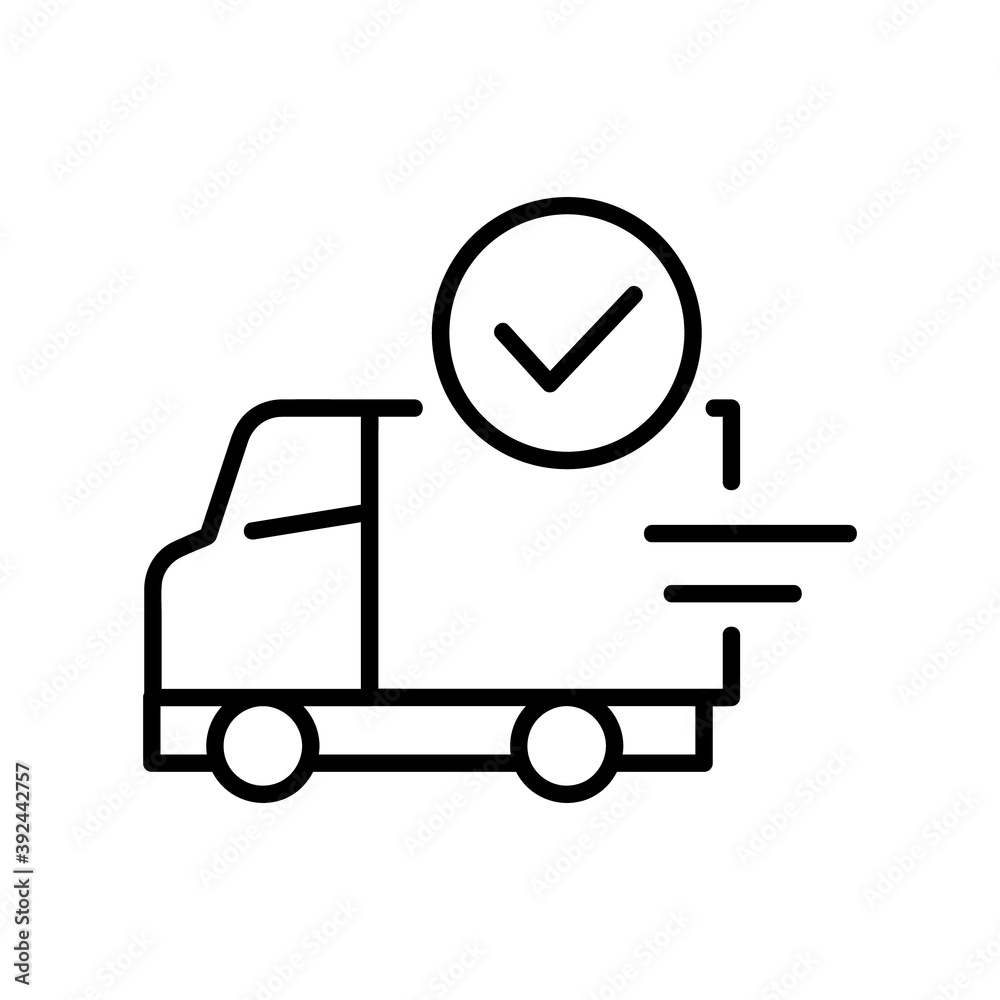 delivery icon isolated on white background from shopping and ecomerce ...