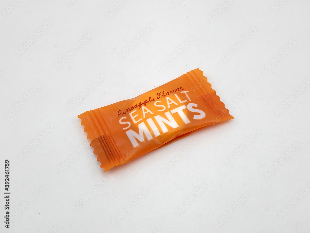 Pineapple flavor sea salt mints in Manila, Philippines Stock Photo ...