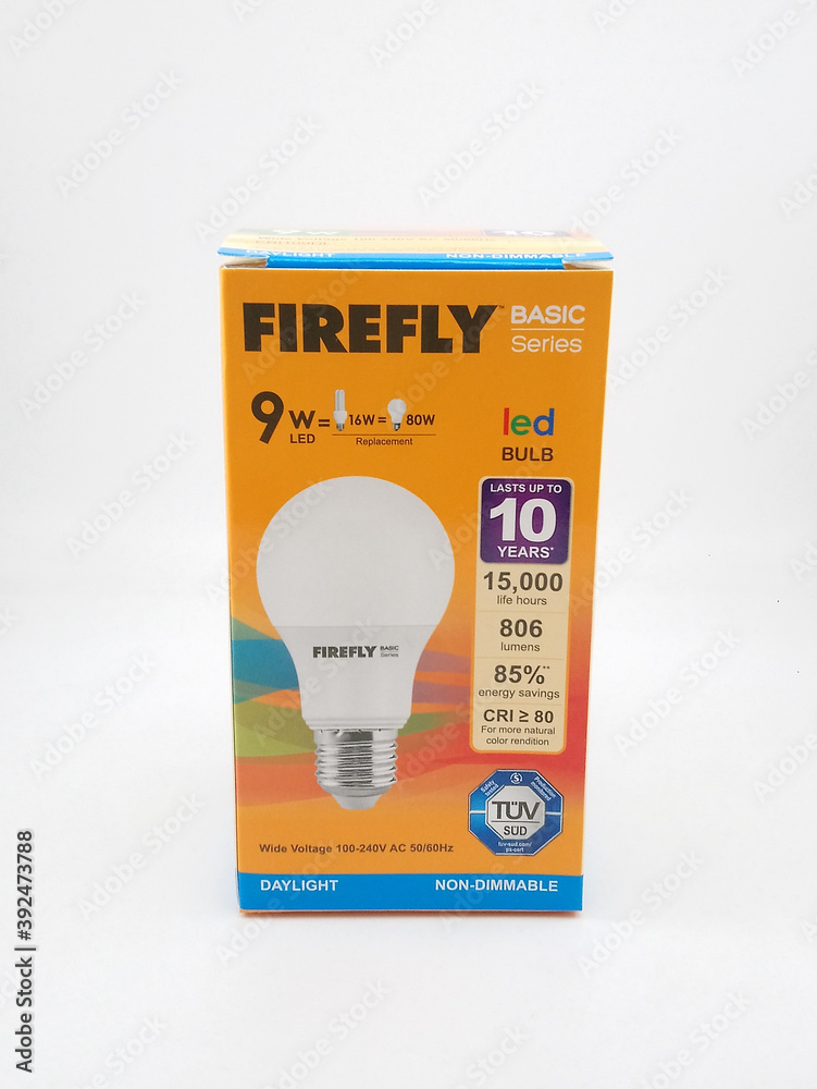 Firefly 9 watts LED bulb daylight in Manila, Philippines Stock Photo ...