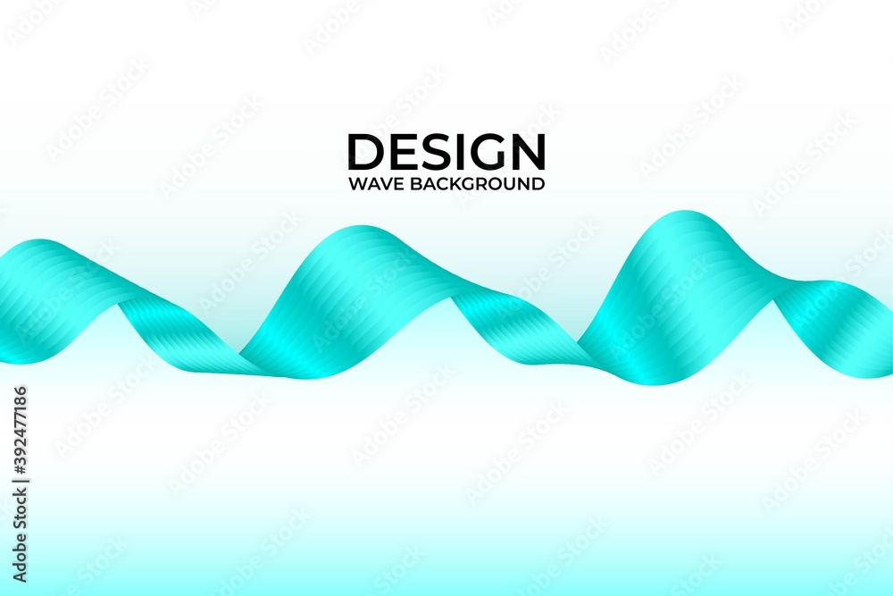 beautiful blue wave background for wallpaper, cover, brochure, banner ...
