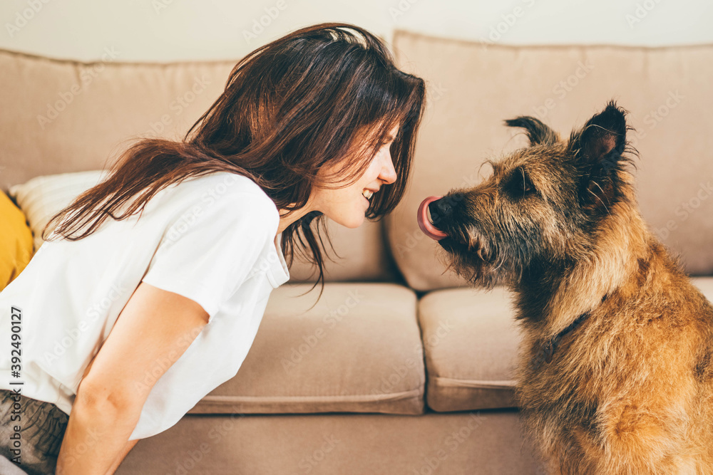 Dog Following Owner