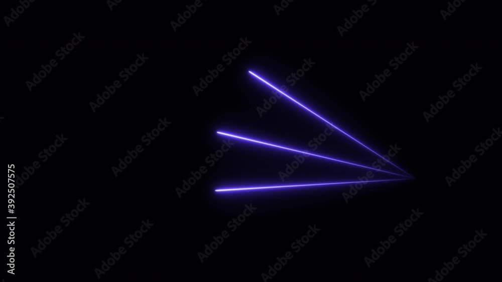 Glow line effect animation set. Abstract motion flash overlay ...