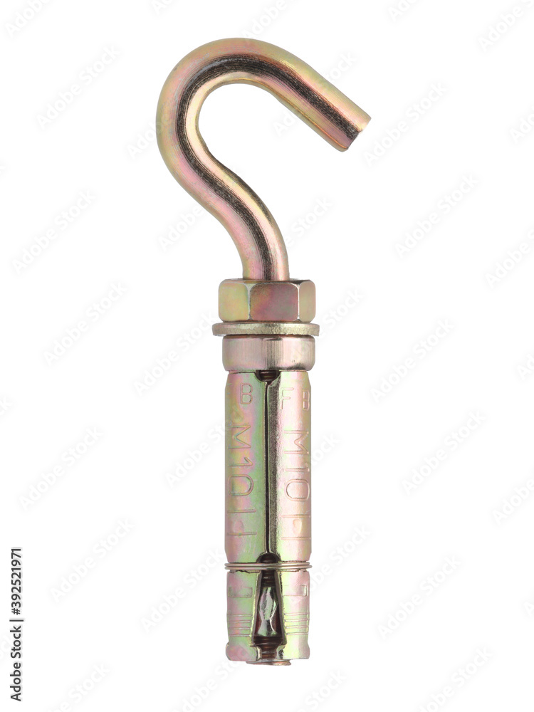 Anchor bolt with hook. Anker with hook for concrete construction. Bulk ...