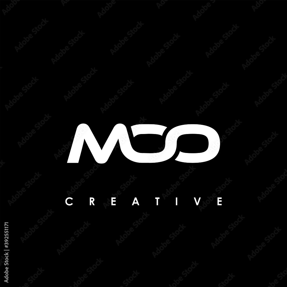 MOO Letter Initial Logo Design Template Vector Illustration Stock ...