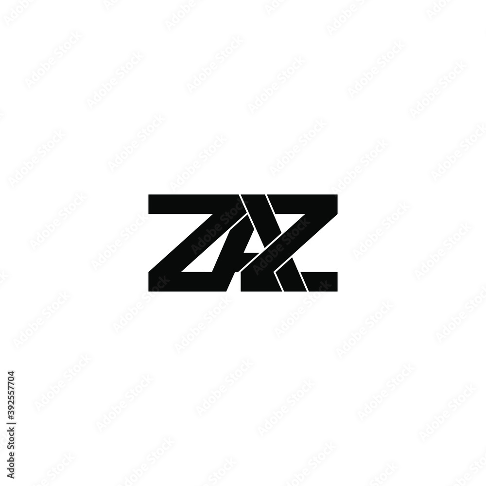 zaz letter original monogram logo design Stock Vector | Adobe Stock