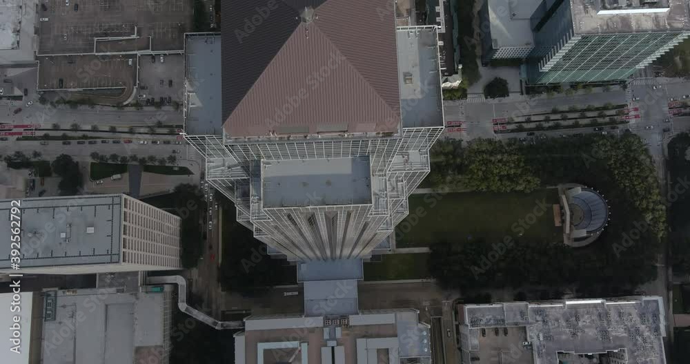 Birds eye view of The Williams tower and surrounding area in the ...