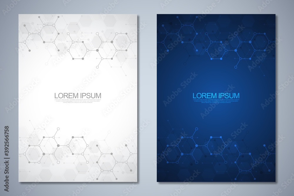 Template brochure or cover book, page layout, flyer design with ...
