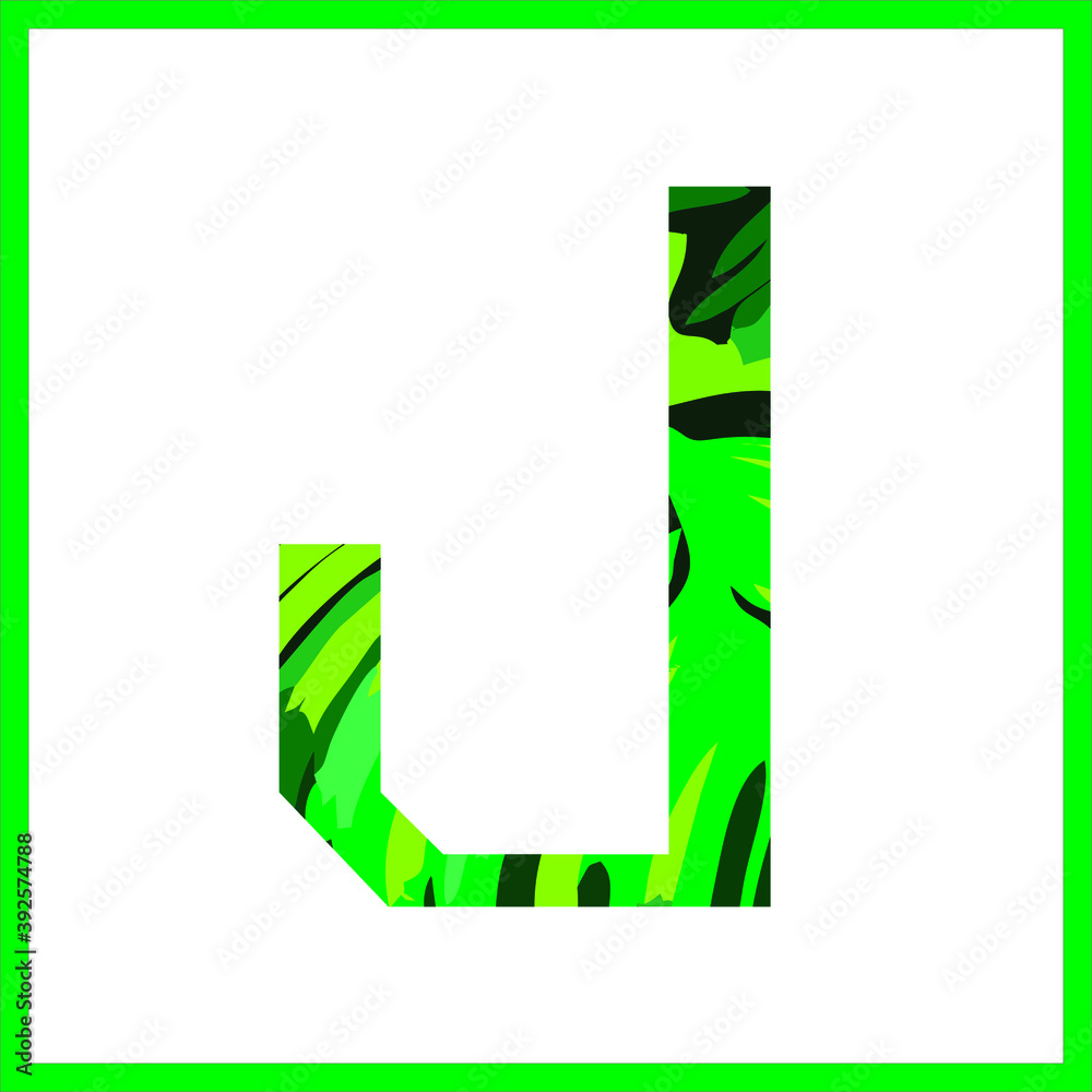 Arabic Calligraphy Alphabet letters or font green strips arabic jungle ...