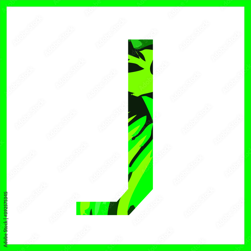 Arabic Calligraphy Alphabet letters or font green strips arabic jungle ...