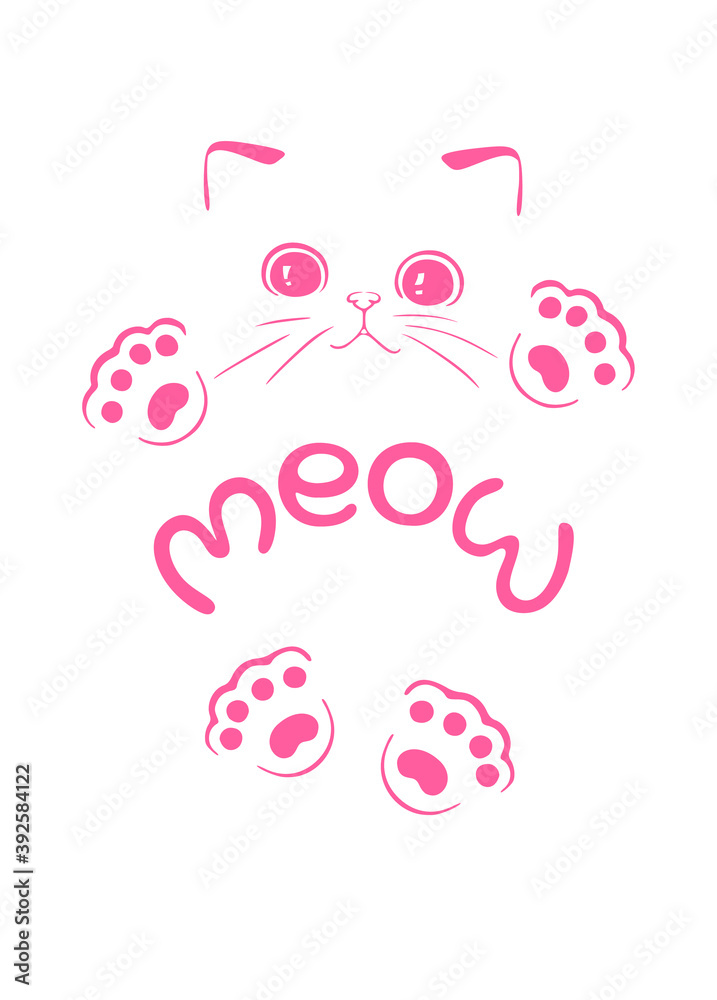 Kawaii Pink Cat